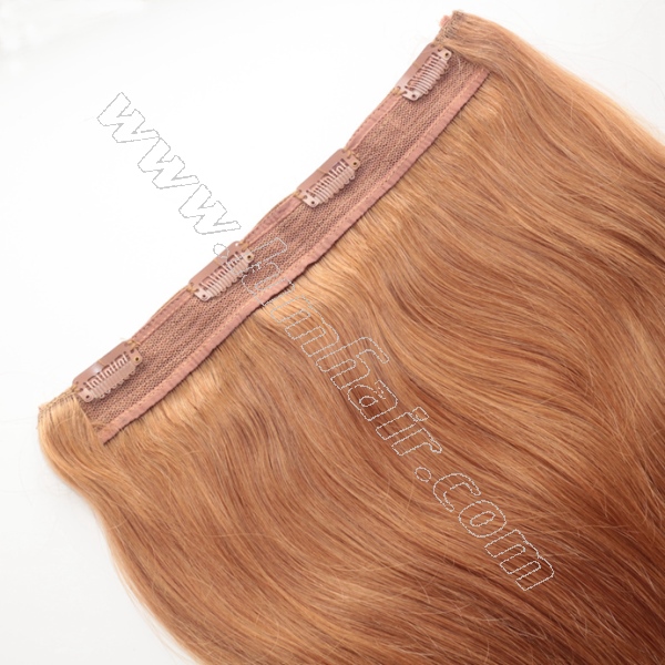 Wholesale Human Halo Hair 24inch Grade 6A Silky Straight Flip in Hair ...