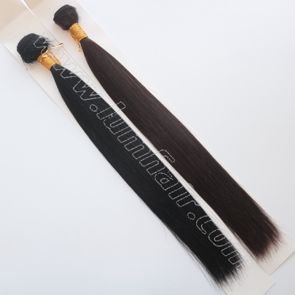Habit hand-tied extensions from colored human hair extensions factory ...